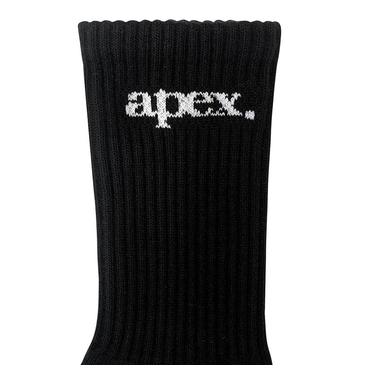 APEX CREW SOCKS / BLACK – apex.